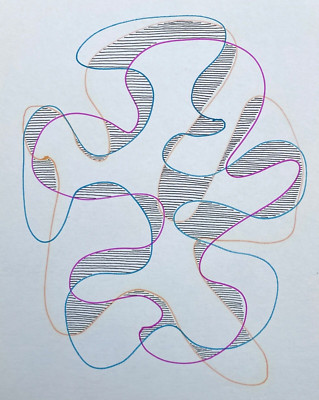 William Davis MCM Style Drawing | eBay