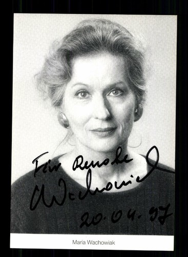 Maria Wachowiak Autogrammkarte Original Signiert + F 3409 | eBay