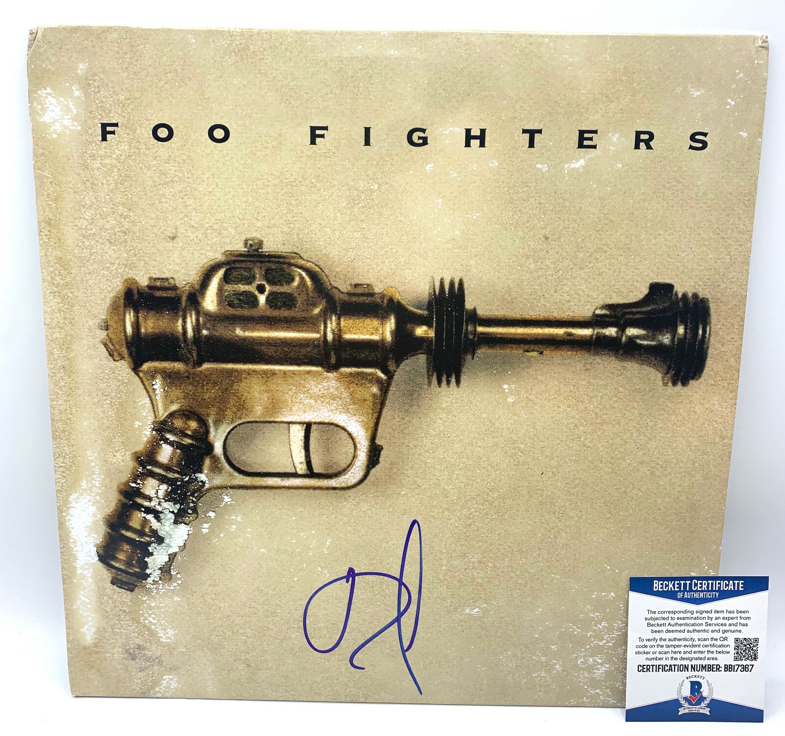 DAVE GROHL SIGNED AUTOGRAPH FOO FIGHTERS ALBUM VINYL LP BECKETT BAS COA ...