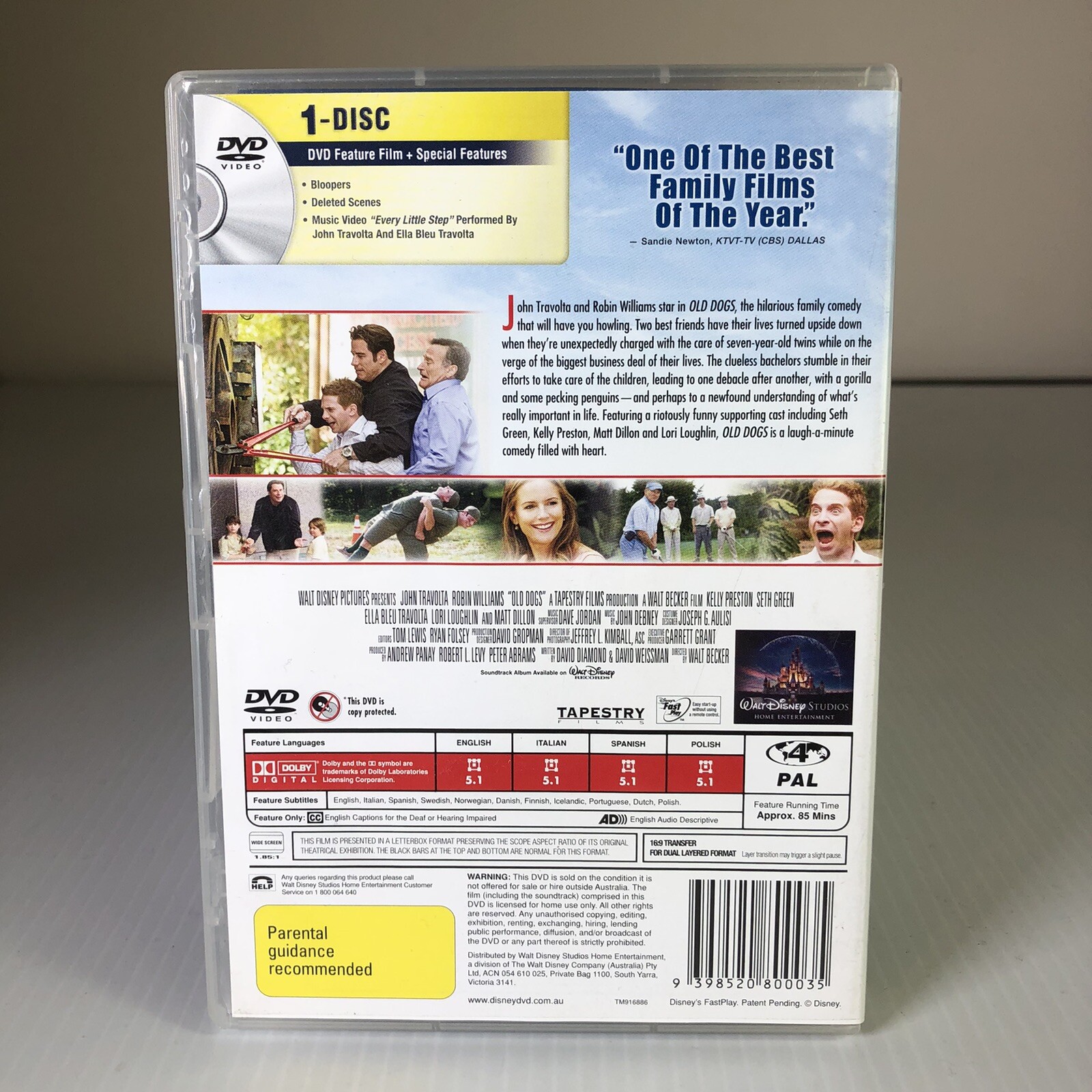 Disney Old Dogs (DVD, 2010) John Travolta, Robin Williams, Seth Green ...