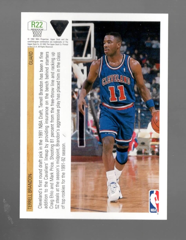 1991 Upper Deck #R22 Terrell Brandon Rookie Standouts Mint | eBay