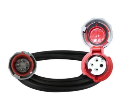 CEE FORM 32 Amp Extension Lead 3 Phase 4 Pin 5 Metres IEC309 IP67 ...