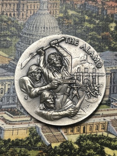 Longines Whitnauer Sterling Silver The Alamo Coin 🇺🇸 | eBay