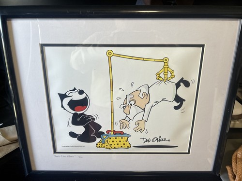 Felix the Cat Limited Edition Art Print Signed Don Oriolo Framed 11/500 ...