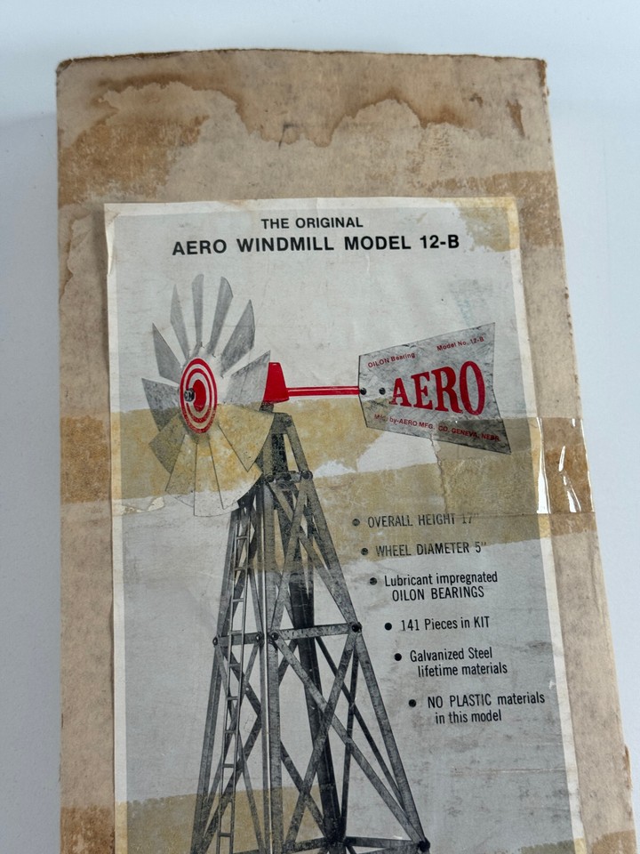 vtg Aero Windmill MOdel Kit ORIGINAL in box salesman sample toy | eBay