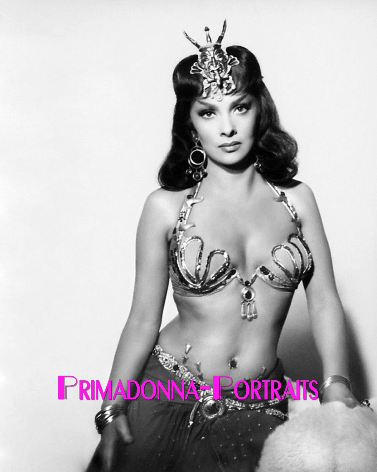 GINA LOLLOBRIGIDA 8X10 Lab Photo 1959 "SOLOMON & SHEBA" Sexy Headdress Portrait | eBay