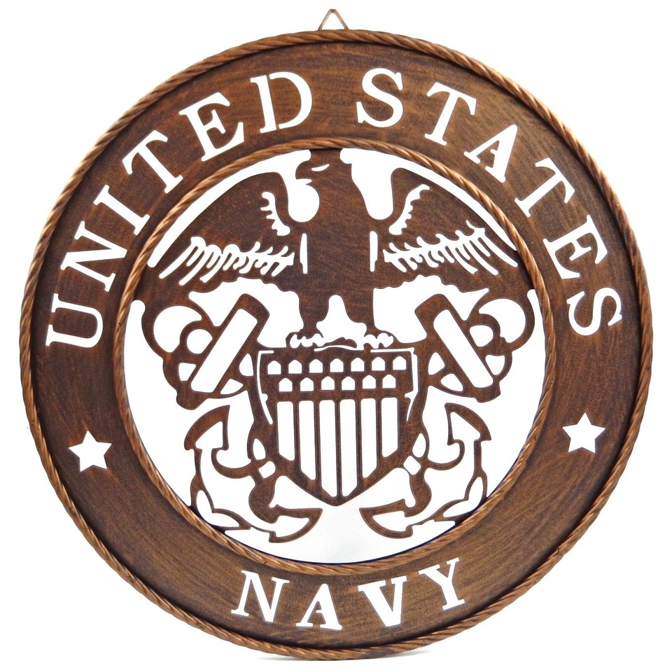 Metal United States Military Wall Decor Signs All Branches Brushed ...