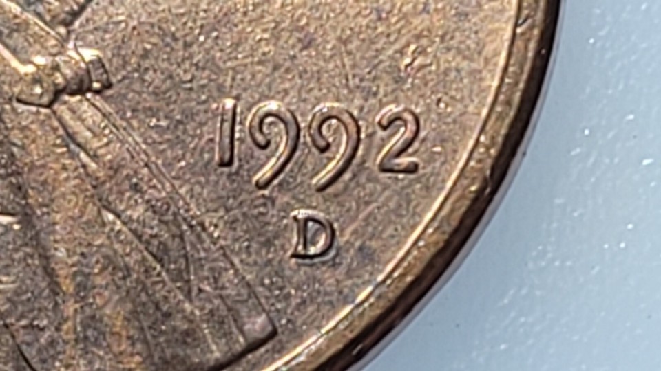 1992 D Lincoln Penny Double Stamped On Both Sides W/detail & Toning | eBay