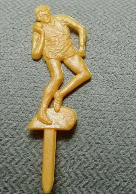 Vintage Cake Or Cupcake Plastic Decoration MAN ATHLETE SHOT PUTTER | eBay