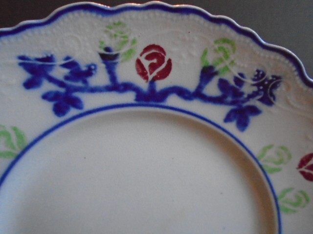 BRUSHSTROKE FLOW BLUE & CUT SPONGE FLORAL POLYCHROME 7 Pc. SET | eBay