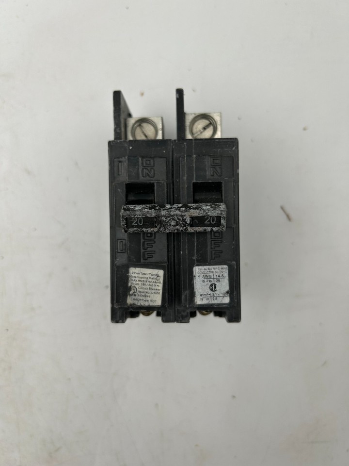 Lot of 3 ITE Siemens BQ2B020 Black 120-240V 20AMP Type BQ 2 Pole ...