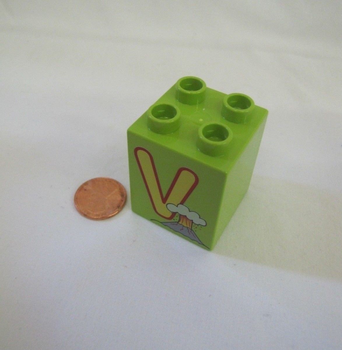 Lego Duplo Alphabet Letter V Replacement 2 X 2 X 2 Block Building Brick ...