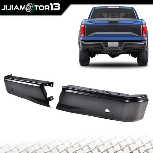 Fit For 2015-2020 Ford F-150 Black Left Right Rear Bumper Ends W/ Park ...