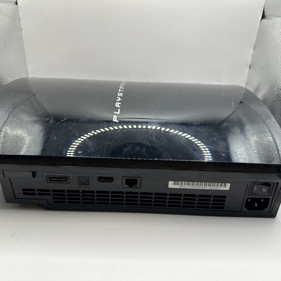 Sony PlayStation 3 CECHK01 80GB Console With 3 Games and HDMI - Tested ...