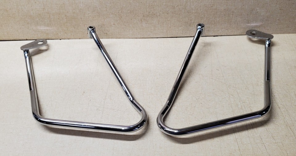HARLEY DAVIDSON SADDLEBAG STAYS SUPPORT BRACKETS SPORTSTER XL1200 XL883 ...