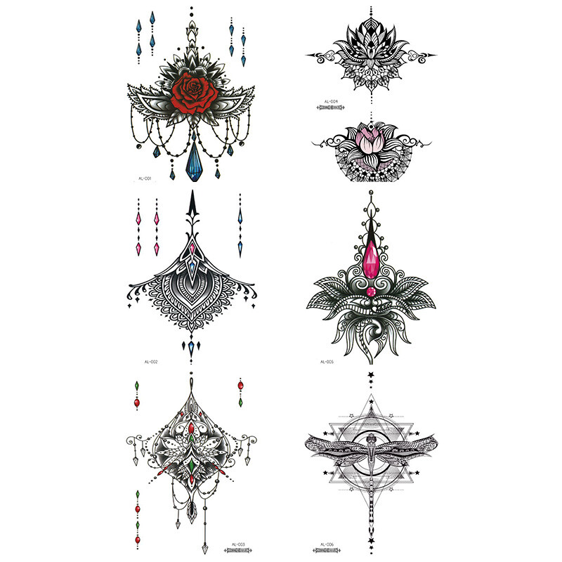 Waterproof Temporary Tattoo Sticker Women Sleeve Arm Body Tattoo ...