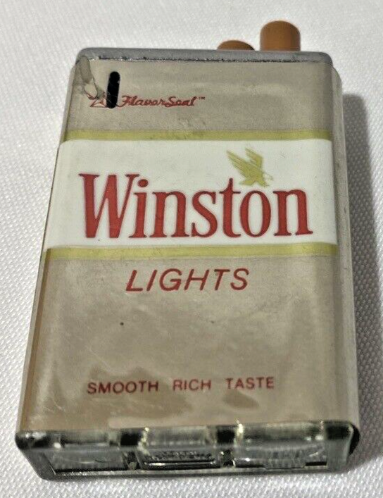 Rare Winston Cigarette Pack Lighter Vintage Silver Bullet Vintage ...