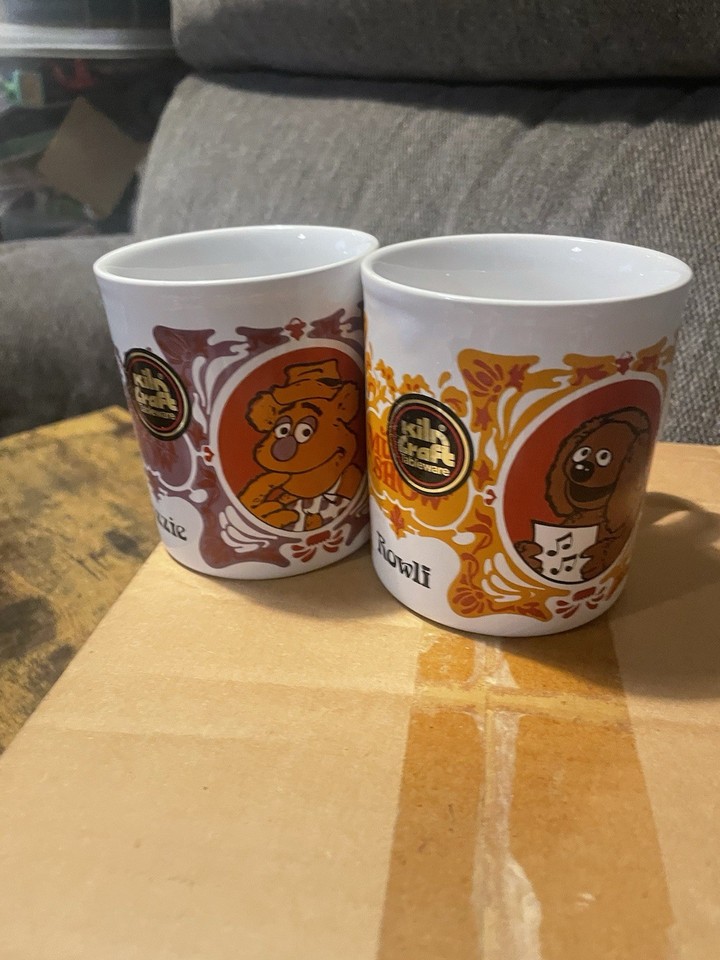 The Muppets Show 1979 Unused Mug Set Boxed Kiln Craft RARE Animal Gonzo ...