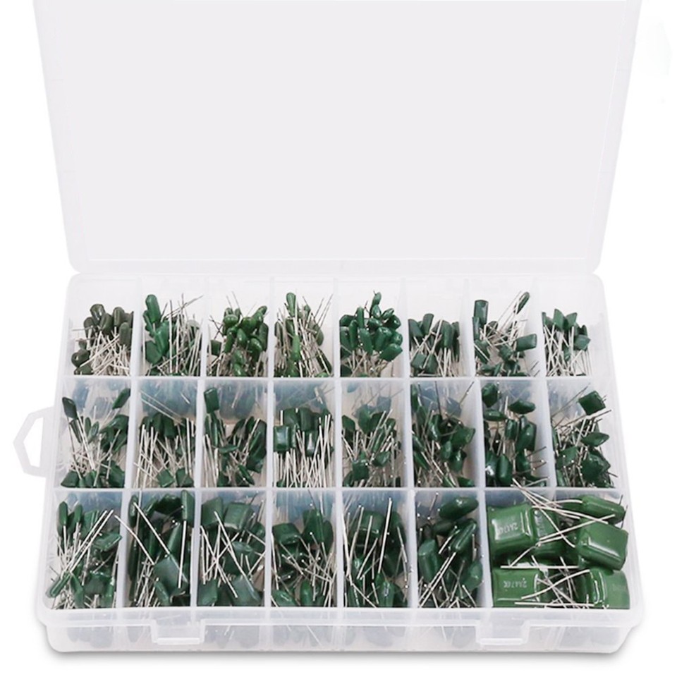 660 Pcs Capacitor Resistance Box Resistor Kit Film Assortment Assorment ...