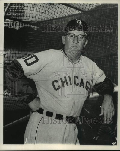 Press Photo Al Lopez, Baseball's Chicago White Sox Manager - six01240 ...