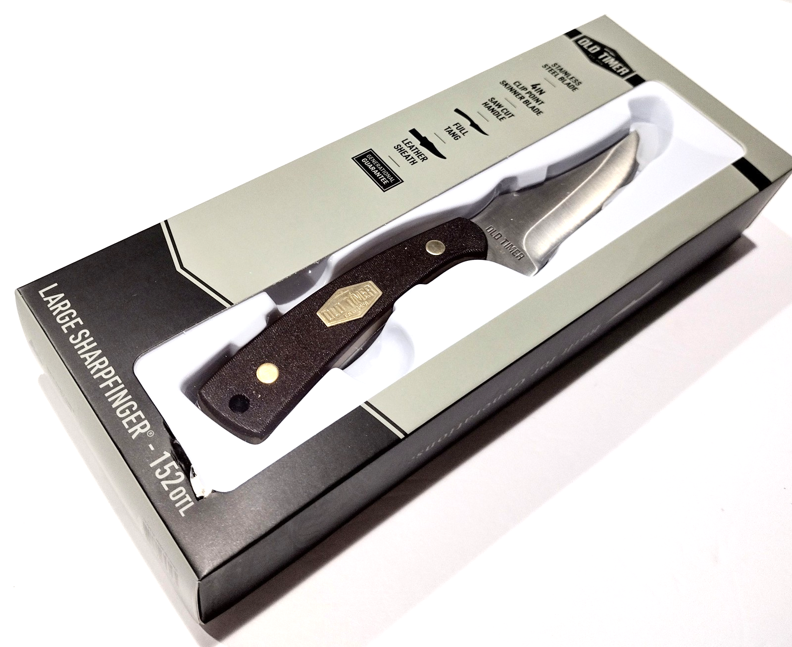 Schrade Old Timer Delrin Large Sharpfinger Upswept Hunting Skinning ...