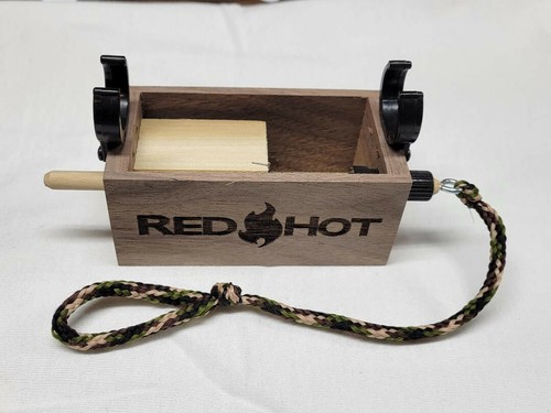 RED HOT - GUN MOUNT PUSH PIN / PEG BUTTON TURKEY CALL - NWTF BOX SLATE ...