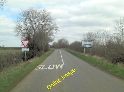 Photo 6x4 Port Way approaches crossroads with B4030 Caulcott/SP5024 ...