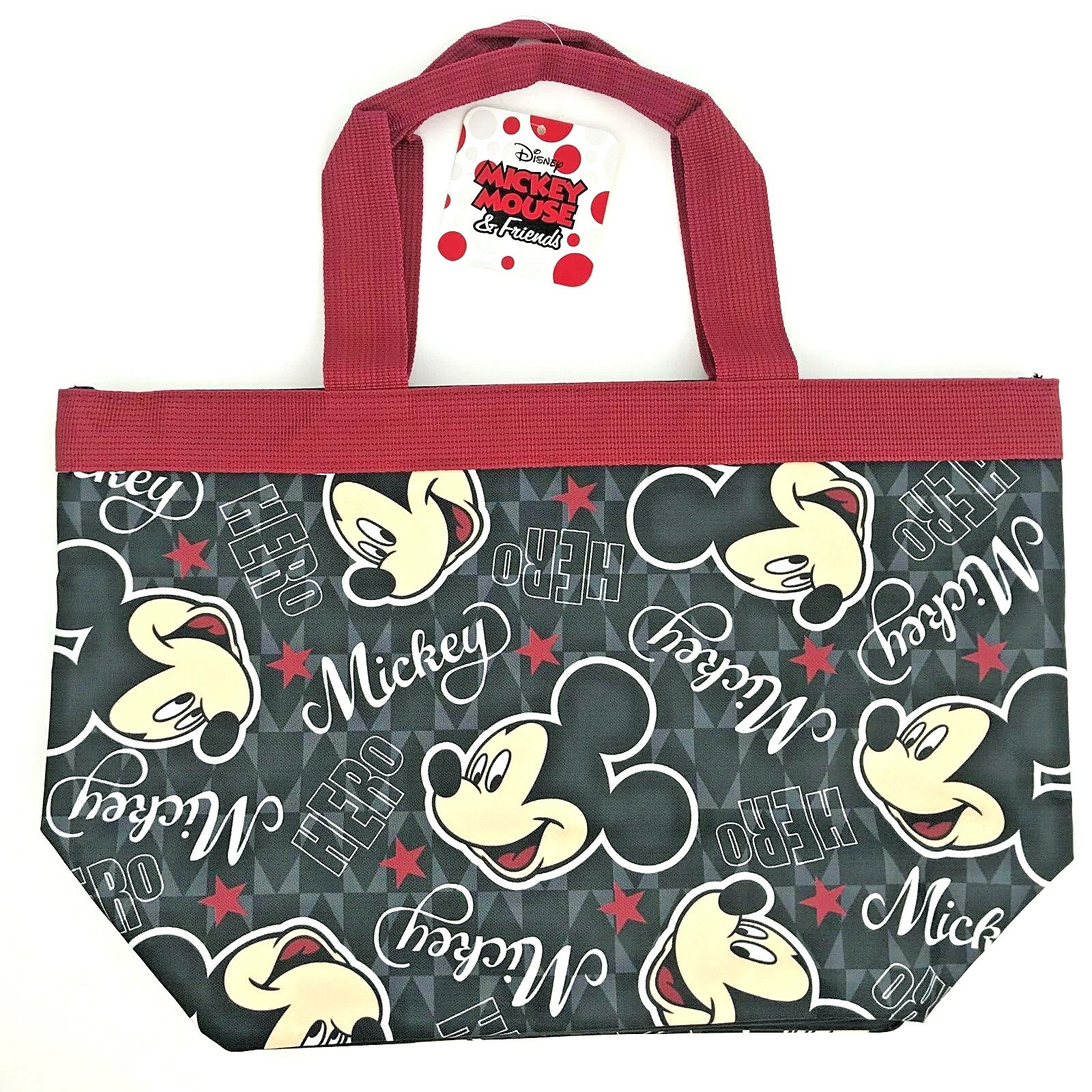 AUTHENTIC Disney Mickey Mouse Handbag Clutch Purse Tote Shopper Bag 38 ...
