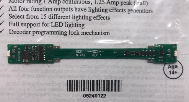 N-scale Nce Decoders N12a1/n14a1 Decoder #3 of 4 for sale online | eBay