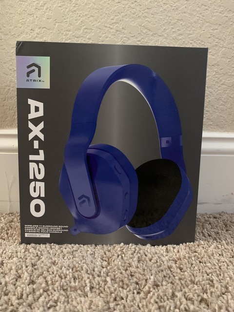 Atrix AX-1250 Wireless Gaming Headset for PlayStation/PC - Blue - for ...