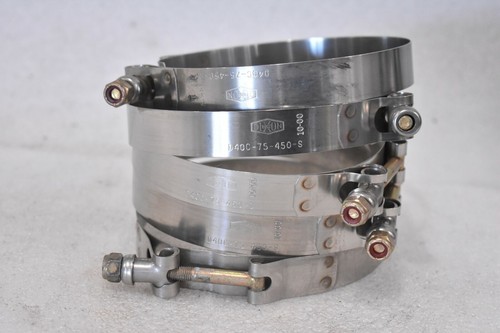 DIXON/VOSS D40C-75-450-S 4-1/2" HYDRAULIC HOSE T-BOLT CLAMP (LOT OF 5 ...