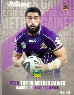 2015 NRL Traders Puzzle Pieces Card PP41/45 Jesse Bromwich - Melbourne ...