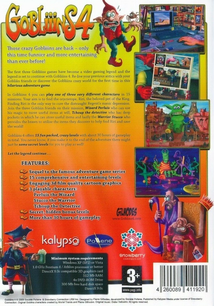 Gobliiins 4 - PC Game - Goblins - PC CD-ROM Game - NEW - DVD Cased | eBay