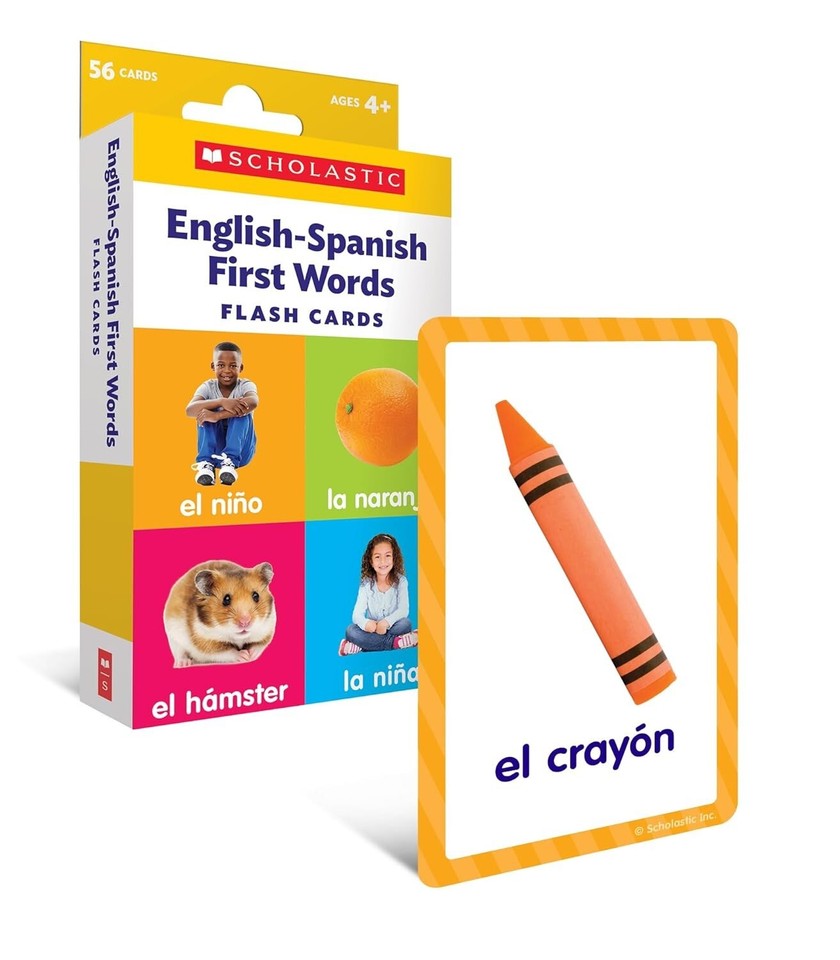 Flash Cards: English-Spanish First Words 9781338740189| eBay