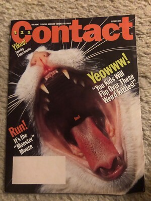 3-2-1 Contact CTW Magazine Vtg October 1996 “Weird Kitties Spooky ...