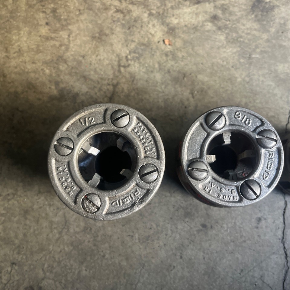 Ridgid 00-R old style pipe threader dies 3 Pc | eBay
