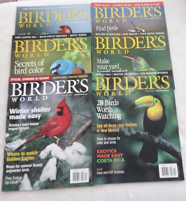 Birder's World Magazine Back Issues Lot of 6 From 2004 Bird Watching ...