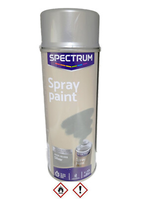 Spectrum Sprühlack Silber Glänzend ACRYL Lackspray Silver High-Gloss ...