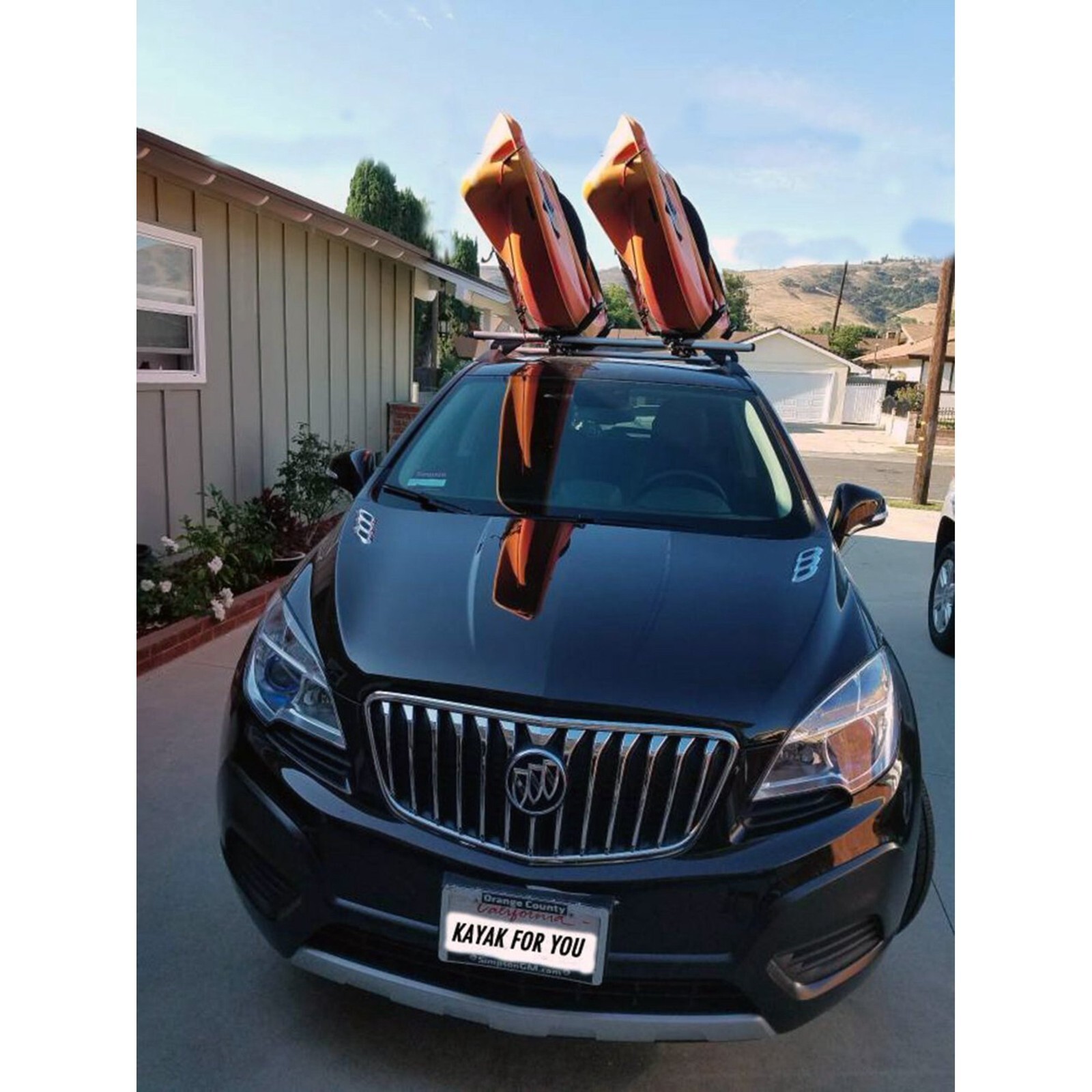 2 Pair Universal J Bar Kayak Roof Rack Carrier Canoe Roof Top Mount Car ...