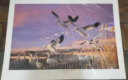 Wayne Dowdy "River Ranch Rendezvous" Signed LE Vintage Print 27.5" x 18 ...