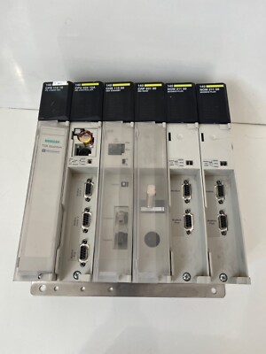 SCHNIEDER ELECTRIC MODICON PLC 140CPU43412A + 140CPS11410+ 140 CHS11000 ...