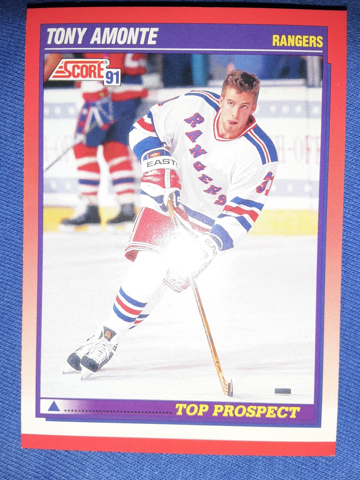 1991-92 Score Top Prospect Canadian English #288 Tony Amonte (RC ...