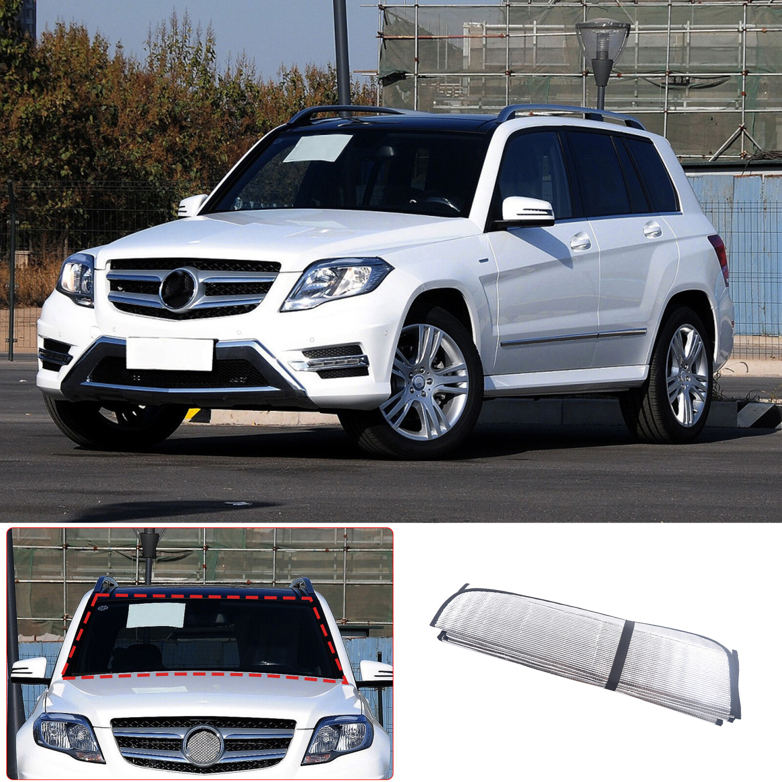 For Mercedes-Benz GLK 2013-2015 Front Windshield Sun Shade Anti UV ...