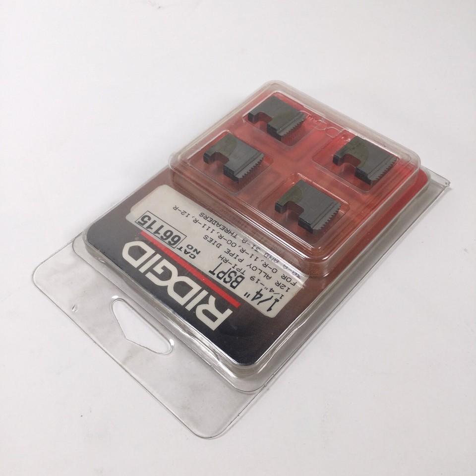 Ridgid 66115 British Standard Pipe Taper pipe chasers 1/4" BSPT New NFP ...