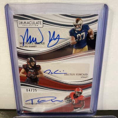 2023 Immaculate Collegiate Football Mayer/Kincade/Washington Triple ...