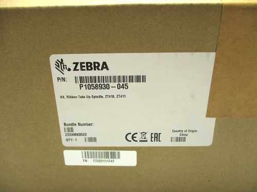 NEW ZEBRA ZT410,ZT411 P1058930-045 RIBBON TAKE-UP KIT COMPLETE W/ALL ...