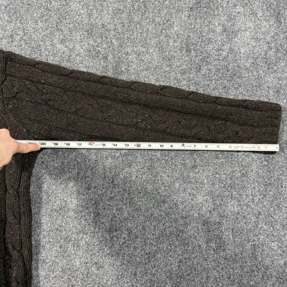 Vintage American Eagle Sweater Donegal Cable Knit Lambs wool Mens XL ...