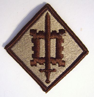 18th ENGINEERING BRIGADE PATCH SSI U.S. ARMY - DESERT TAN COLOR:FA12-1 ...