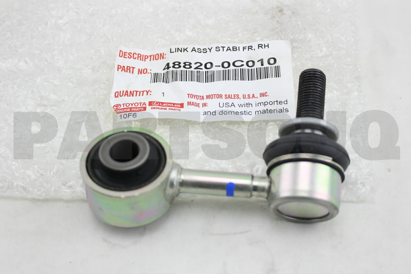 488200C010 Genuine Toyota LINK ASSY, FRONT STABILIZER, RH 48820-0C010 ...