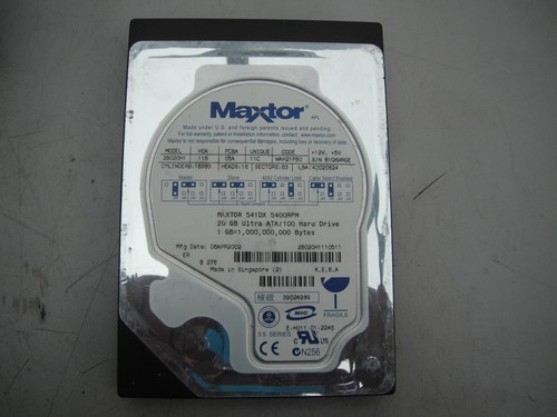 20 GB IDE Maxtor 2B020H1 P-Ata Ultra Ata/100 HDD 5400rpm 2MB 3.5 " Hard ...